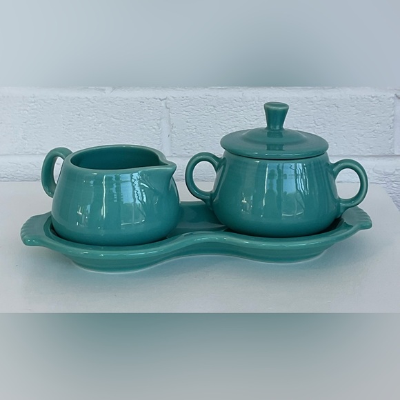 Fiestaware | Dining | Fiesta Sugar And Creamer Set Turquoise | Poshmark